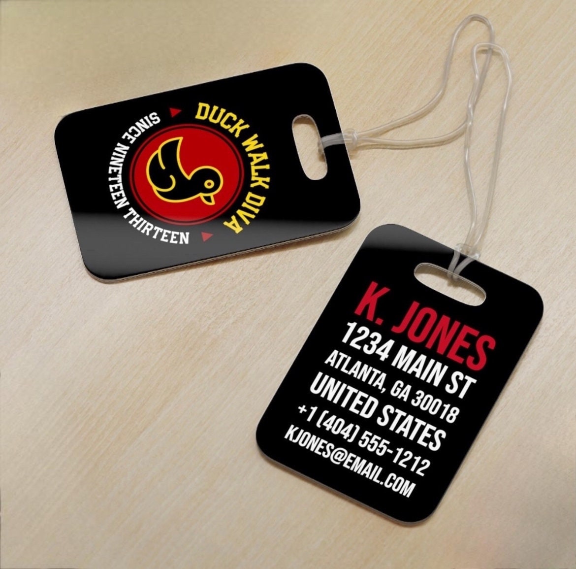 Personalized Delta Luggage Tag DST Bag Tag, Travel Tag for Delta Girls ...