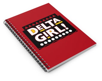 Personalized Soror & Chapter 1913 Red Cover Hardcover Journal Matte DST ...