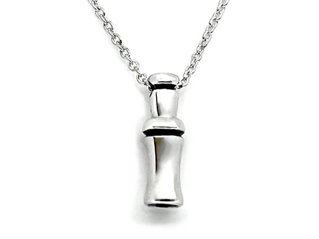 Silver Duck Call Necklace, Duck Call Jewelry, Duck Call Pendant, Duck ...