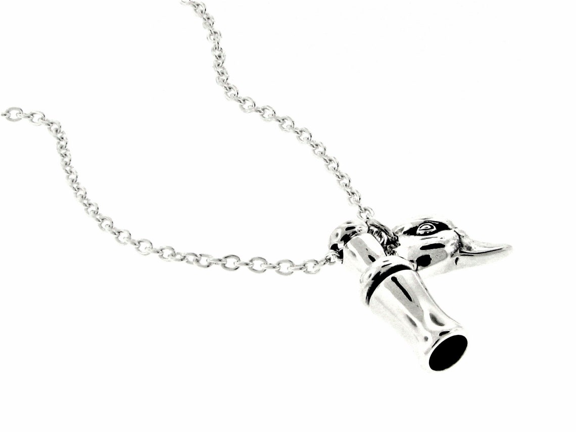 Handcrafted Sterling Silver Duck Call and Duck Head Pendants | Etsy