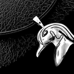 Silver Wood Duck Necklace Duck Jewelry Duck Pendant Bird - Etsy