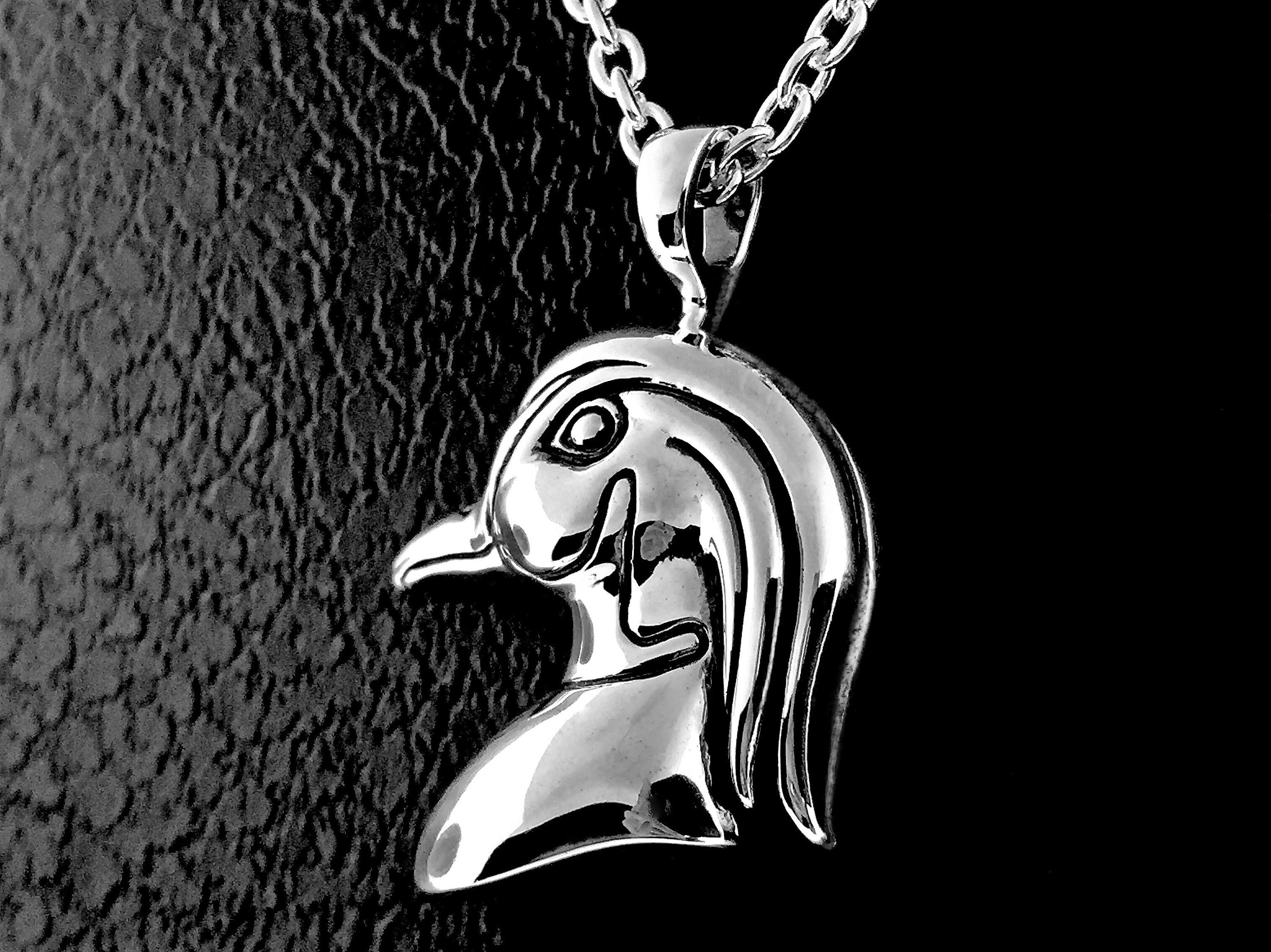 Silver Wood Duck Necklace Duck Jewelry Duck Pendant Bird - Etsy