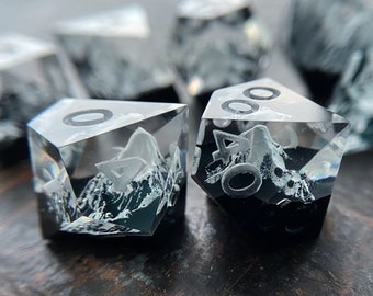 Mountain Snow Dice - Etsy