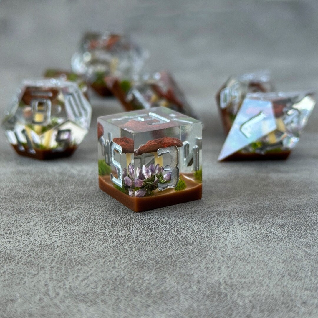 Fairy Garden in Purple - D6 Mushroom Dnd, Critical Role Forest Moss ...