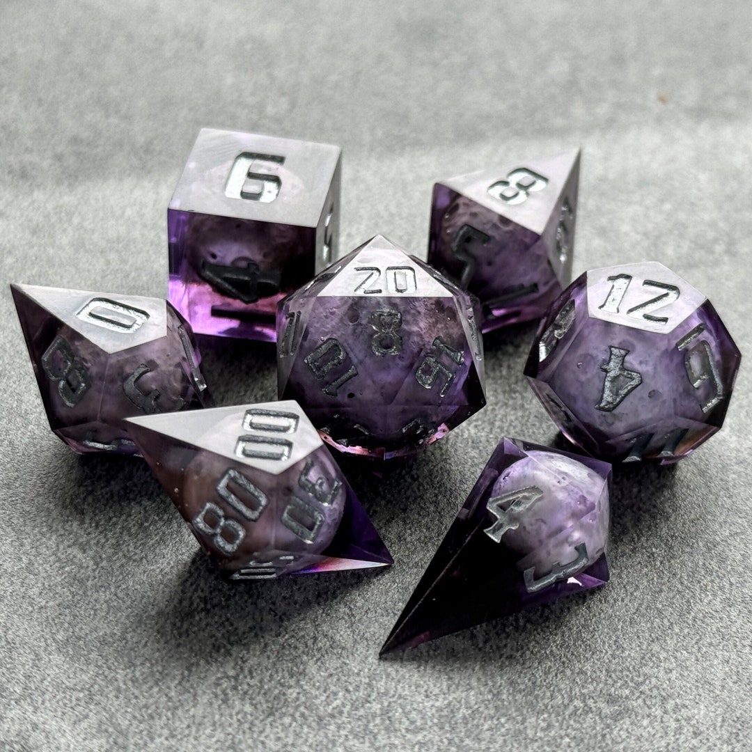 Galaxy Dice Asteroid Dnd Dice Set, Meteor Dd D20 Single, Moon Themed ...