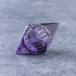 Galaxy Dice - Asteroid Dnd Dice Set, Meteor Dd D20 Single, Moon Themed ...