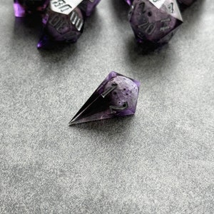 Galaxy Dice Asteroid Dnd Dice Set, Meteor Dd D20 Single, Moon Themed ...