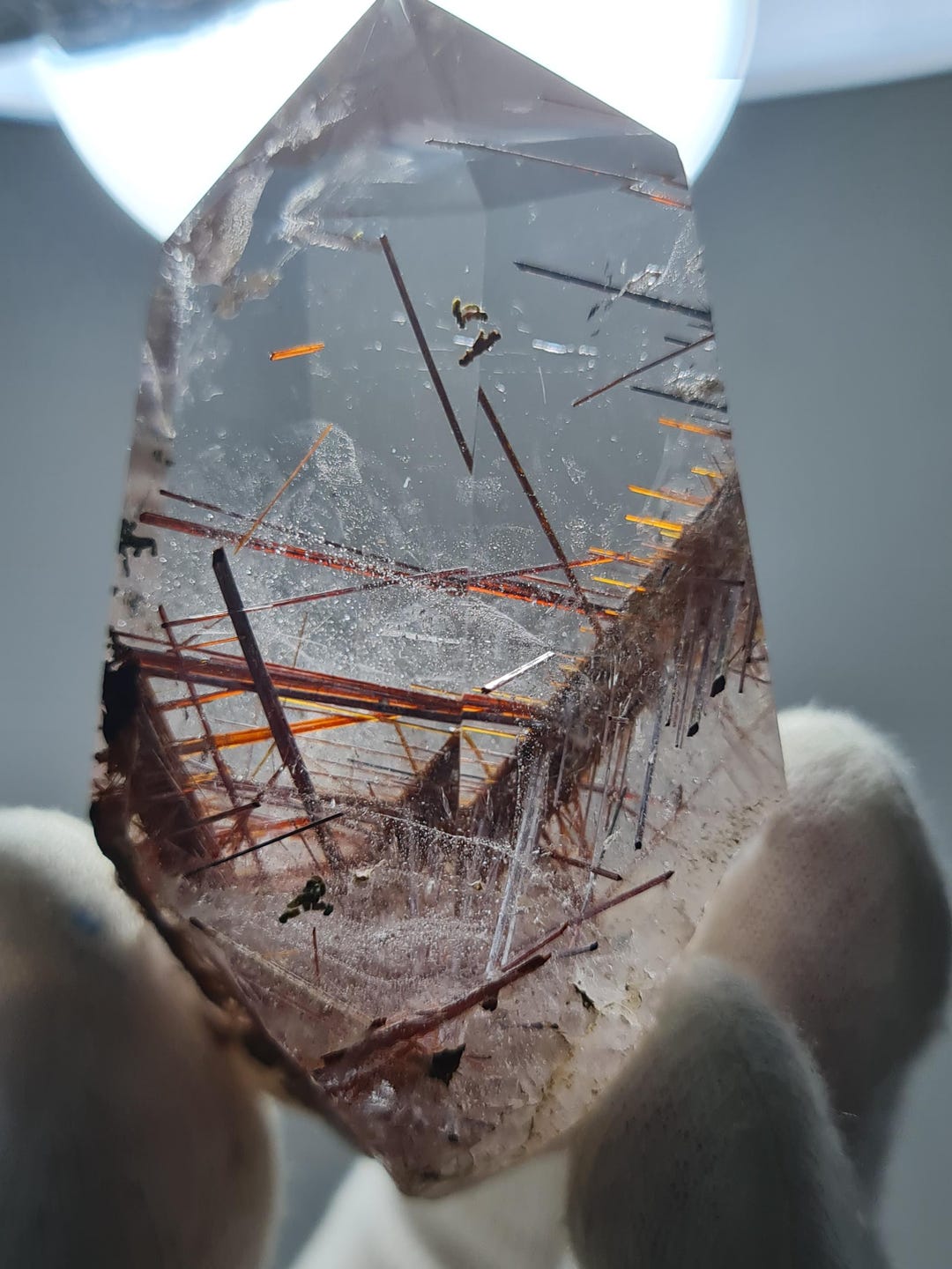 Thick Red Rutile in Water Clear Polished Quartz Crystal - Etsy