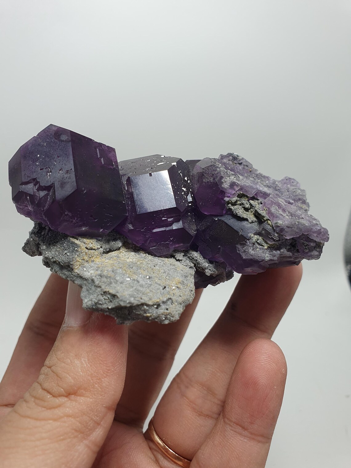 Fluorite on Matrix Aka Tanazanite Fluorite - Etsy
