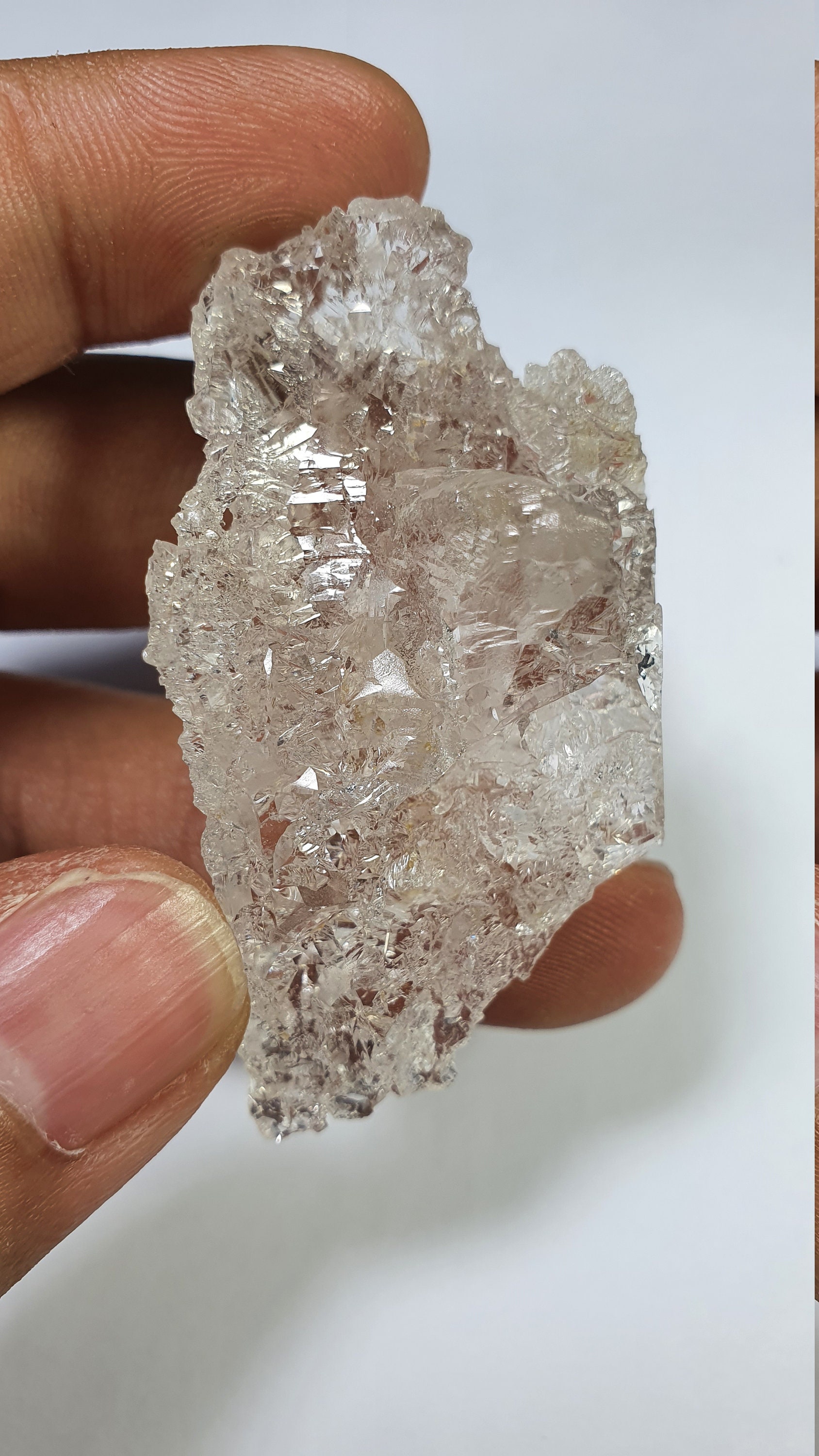 Naturally Etched Beryl Morganite Crystal #2 - Etsy