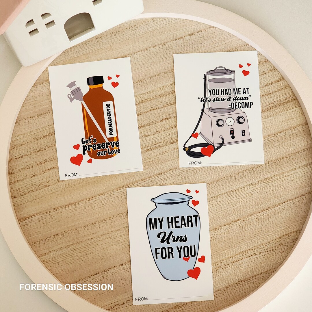 Pun Valentine, Mortuary Science, CSI, Forensic Science, Printable Cards ...