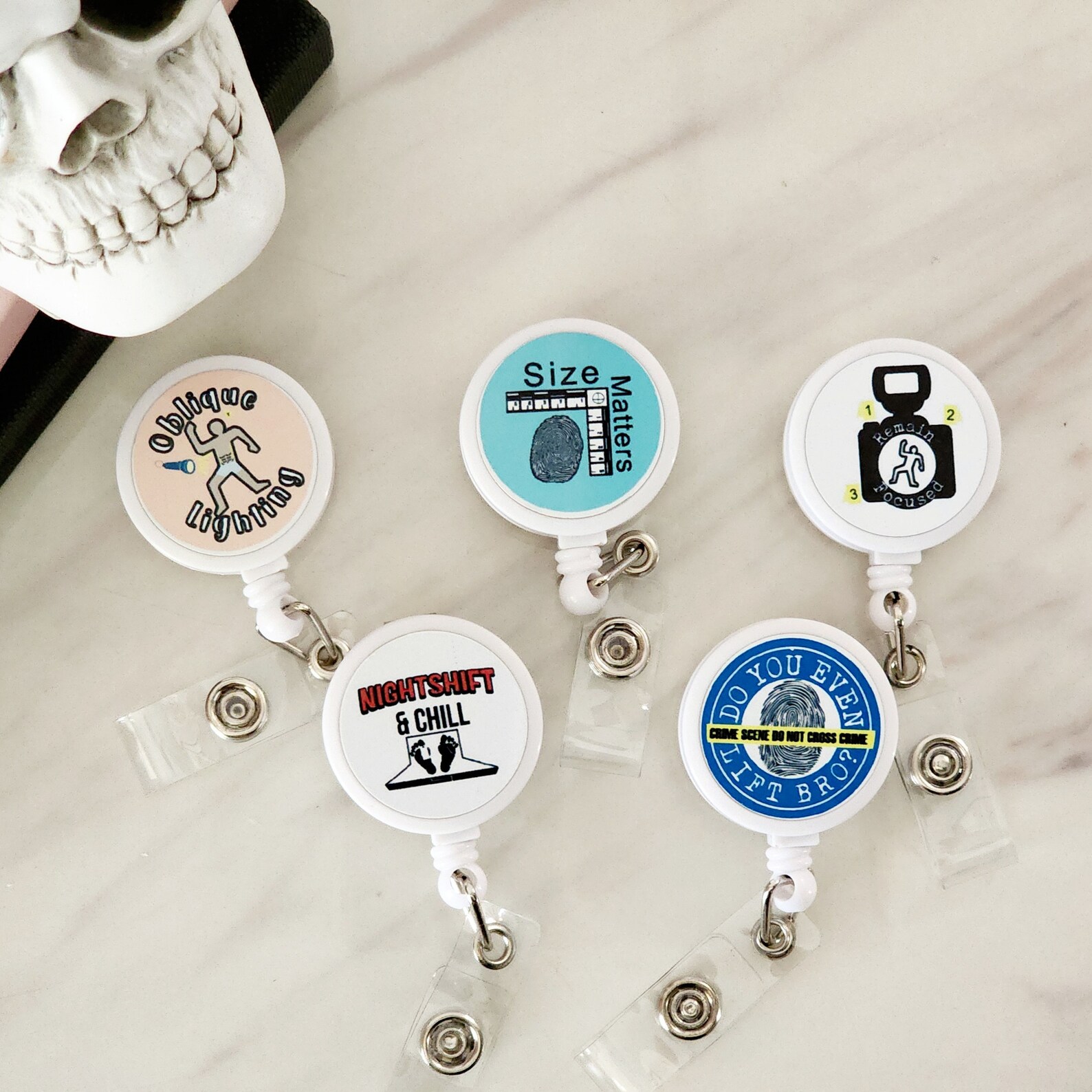 Badge Reel Forensic Gifts Crime Scene CSI Gifts Forensic - Etsy