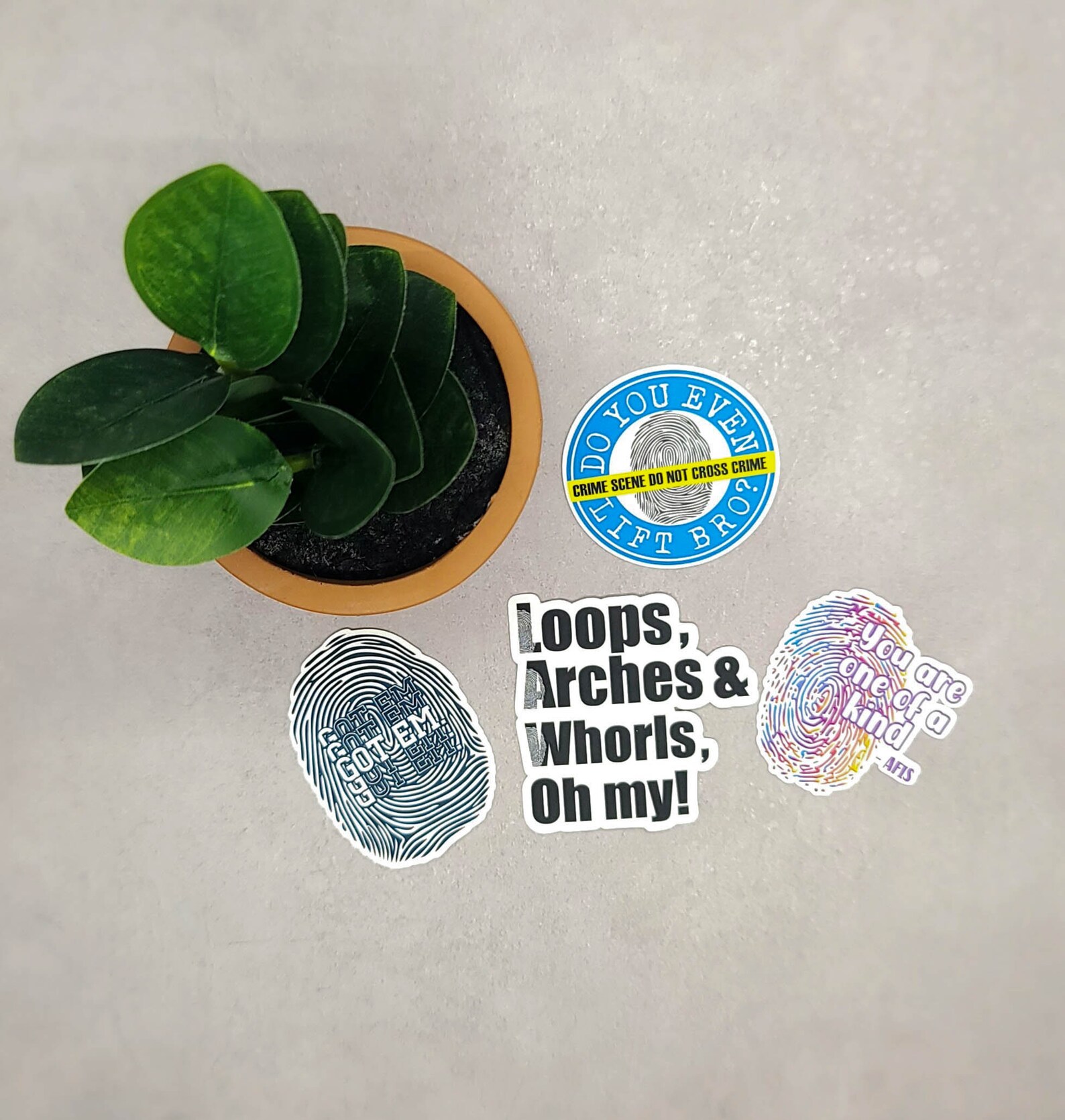 Forensic Sticker, Forensic Gifts, Fingerprint Sticker, Crime Scene ...