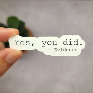 Forensic Sticker Forensic Gifts Fingerprint Sticker Crime - Etsy