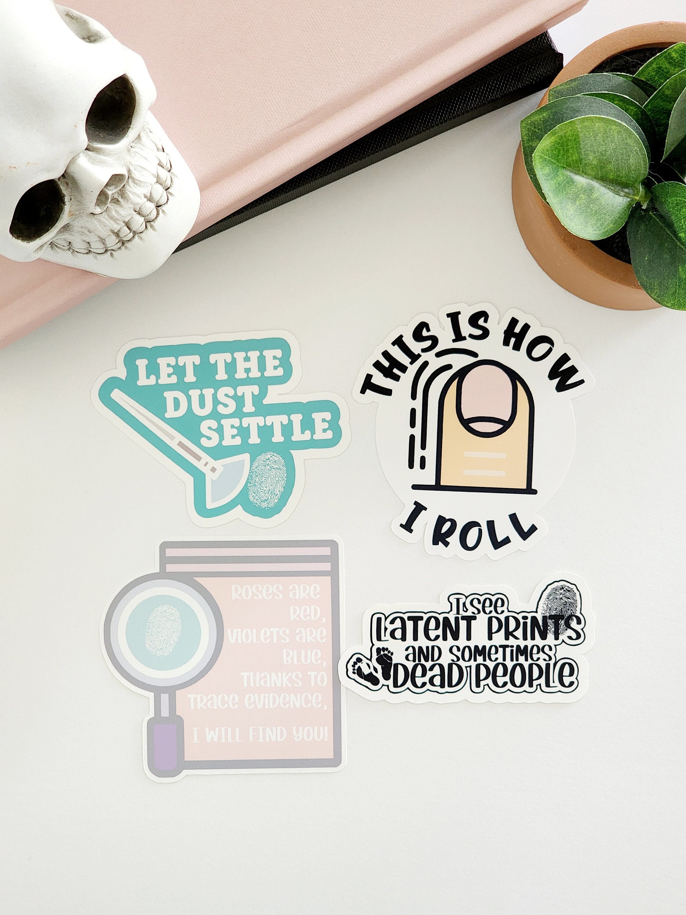 Forensic Sticker Forensic Gifts Fingerprint Sticker Crime - Etsy