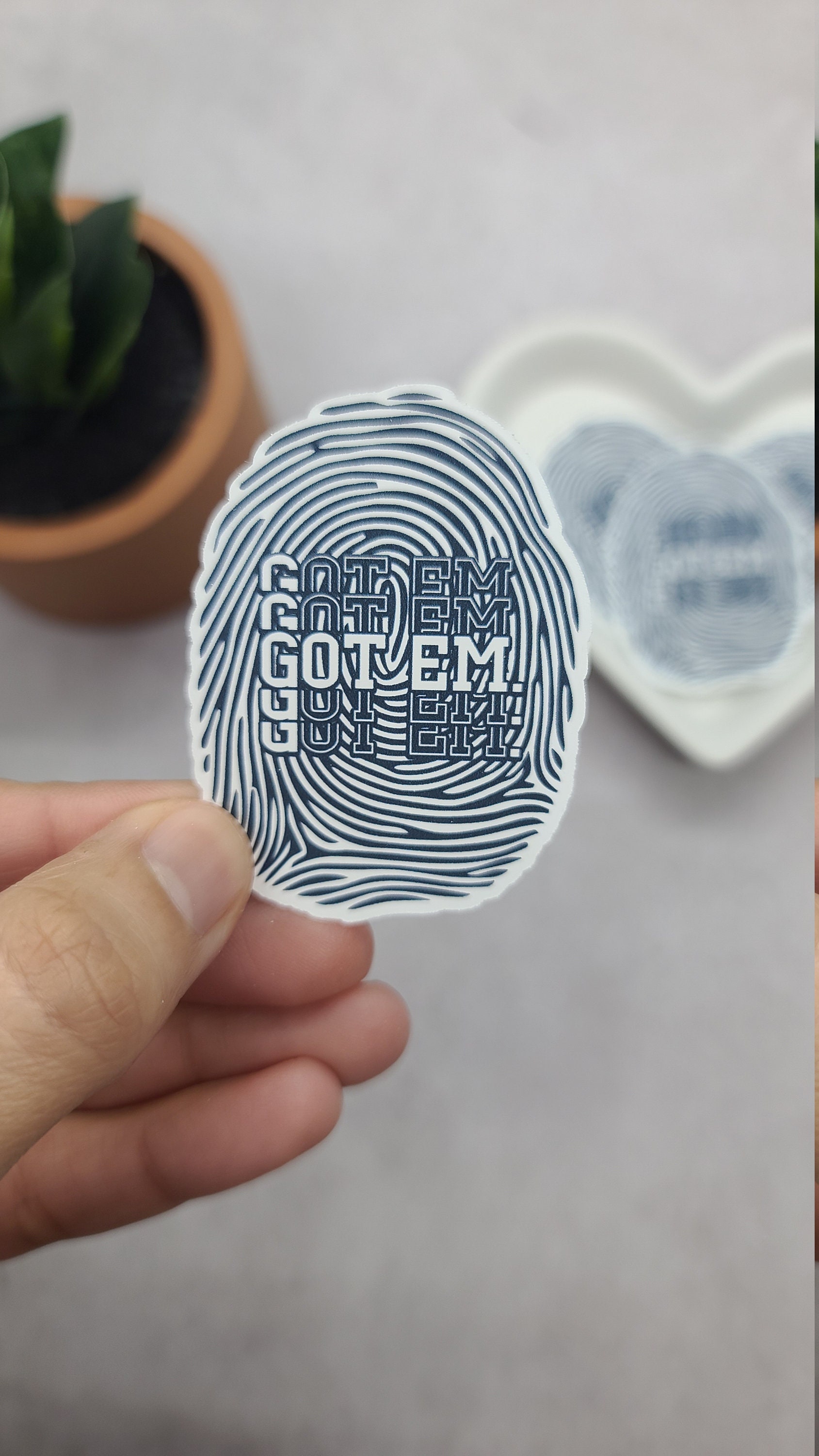 Forensic Sticker Forensic Gifts Fingerprint Sticker Crime | Etsy