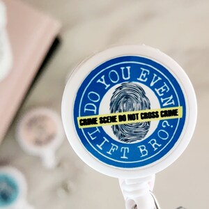Badge Reel, Forensic Gifts, Crime Scene, CSI Gifts, Forensic Science ...