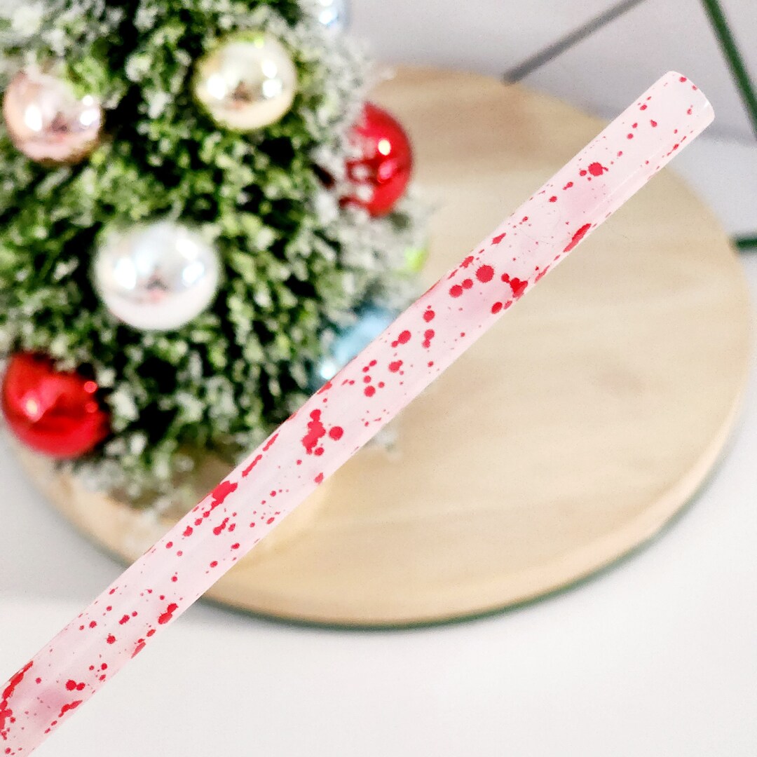 3 Pack Color Changing Blood Spatter Reusable Straws Crime - Etsy