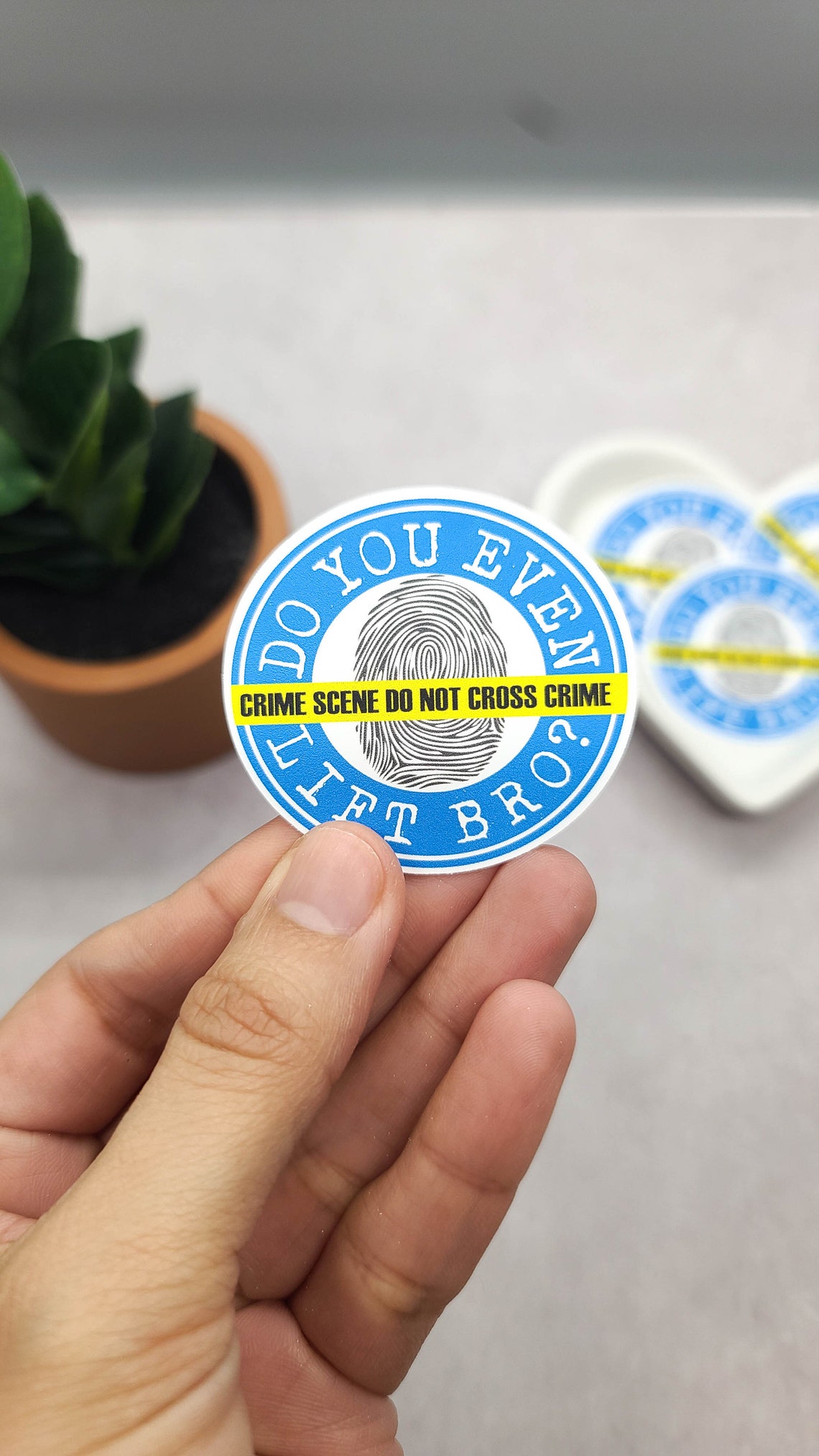 Forensic Sticker Forensic Gifts Fingerprint Sticker Crime | Etsy