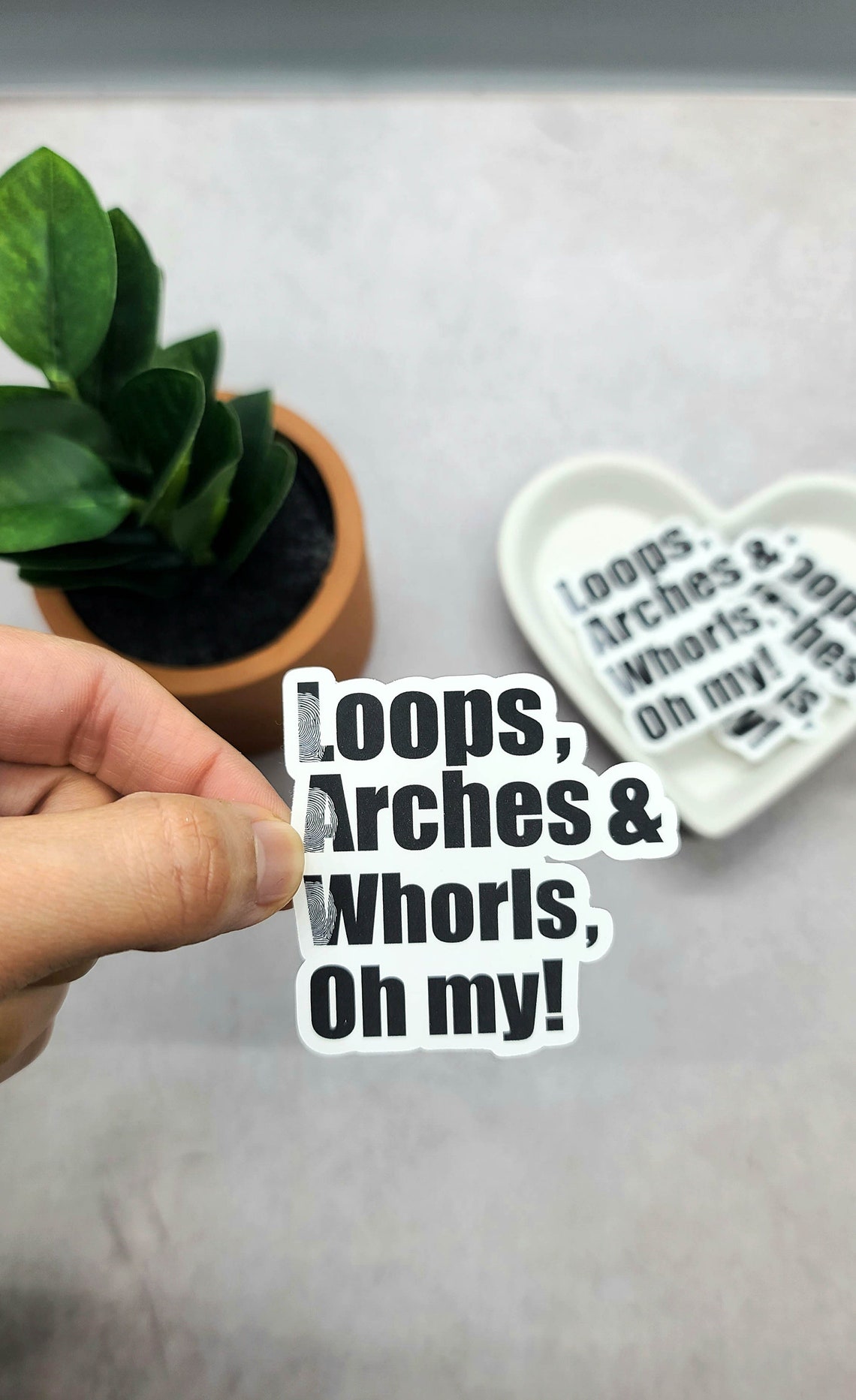 Forensic Sticker Forensic Gifts Fingerprint Sticker Crime | Etsy