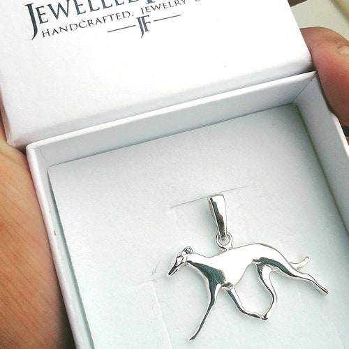 Greyhound Jewelry Necklace Pendant With Swarovski - Etsy