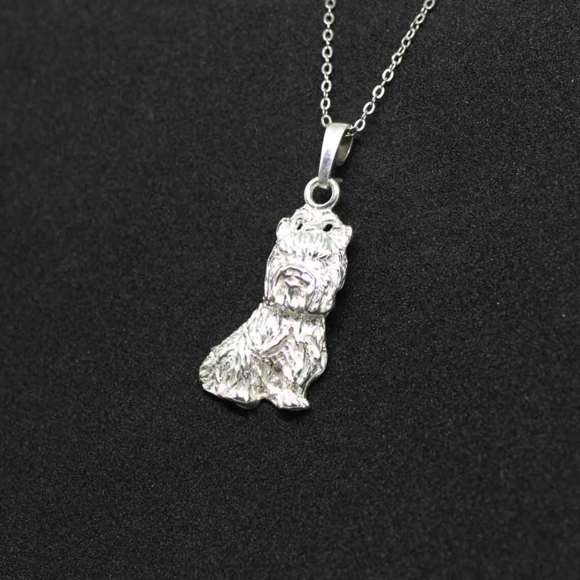 Yorkie Jewelry Pendant-sterling Silver-personalized Pet - Etsy