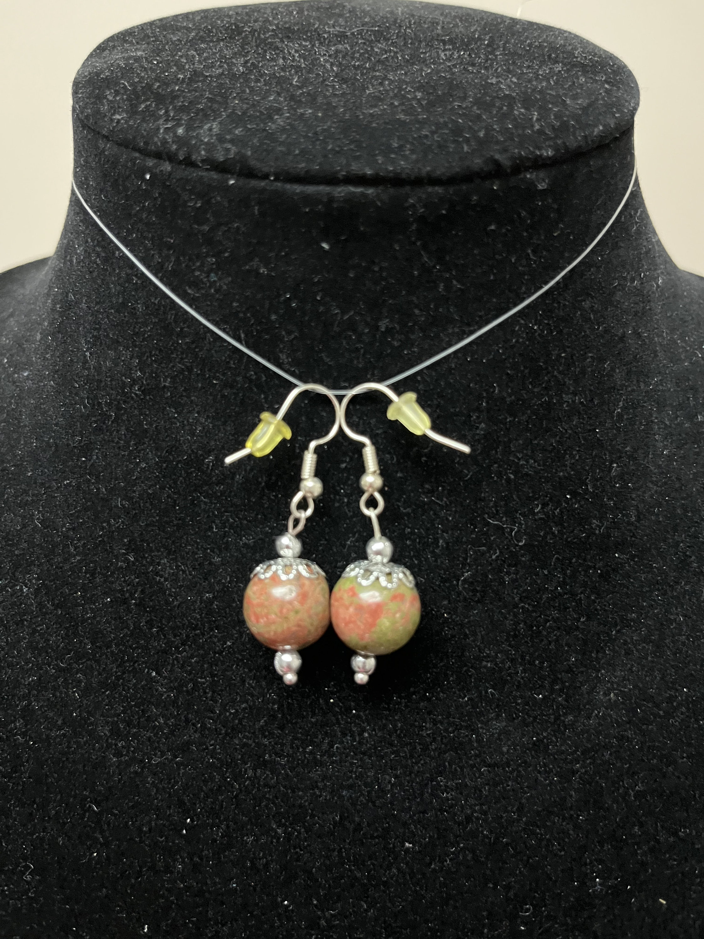 Ukanite Beaded Necklace Set Ukanite Necklace With Rose - Etsy UK