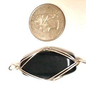 Wire Wrap Stone Bracelet Black Silver Bracelet Onyx - Etsy