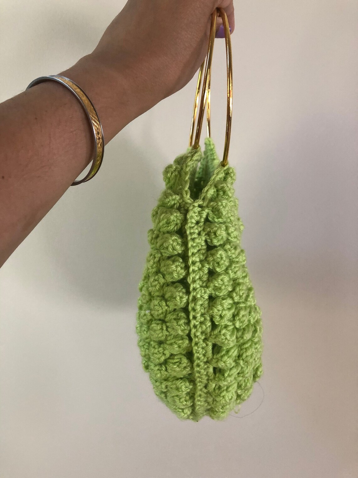 Green Crochet Circular Handbag Ulla Johnson Inspired Bag - Etsy
