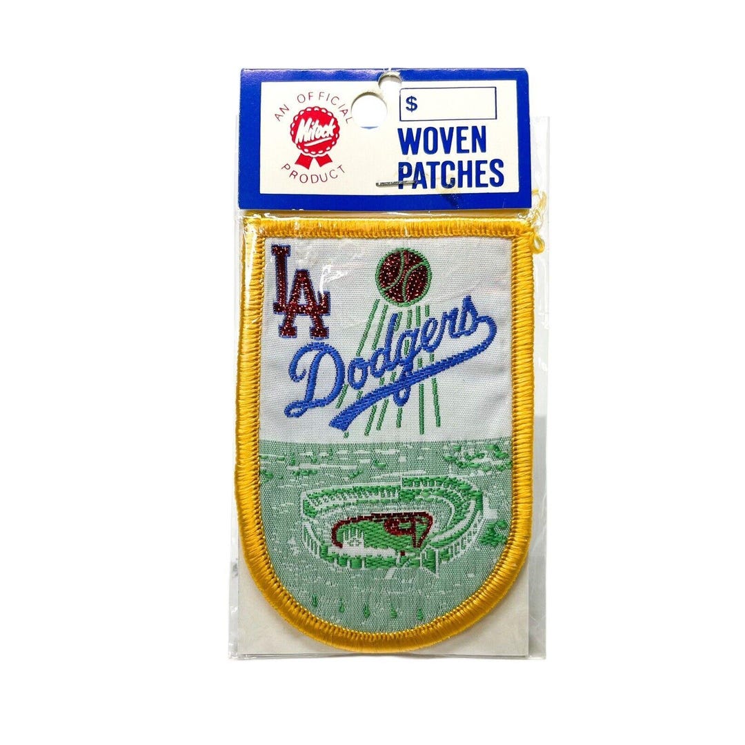 Los Angeles LA Dodgers Baseball Team Stadium Souvenir Woven Patch Badge ...