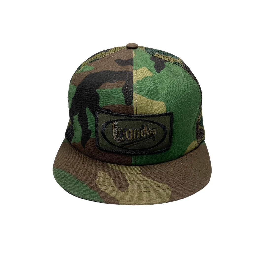 Vintage Bandag Tire Camo Mesh Patch Swingster Snapback Hat- Vintage ...