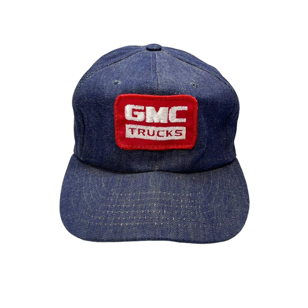 Vintage GMC Trucks Denim Patch Trucker Hat General Motors GM Pickup ...