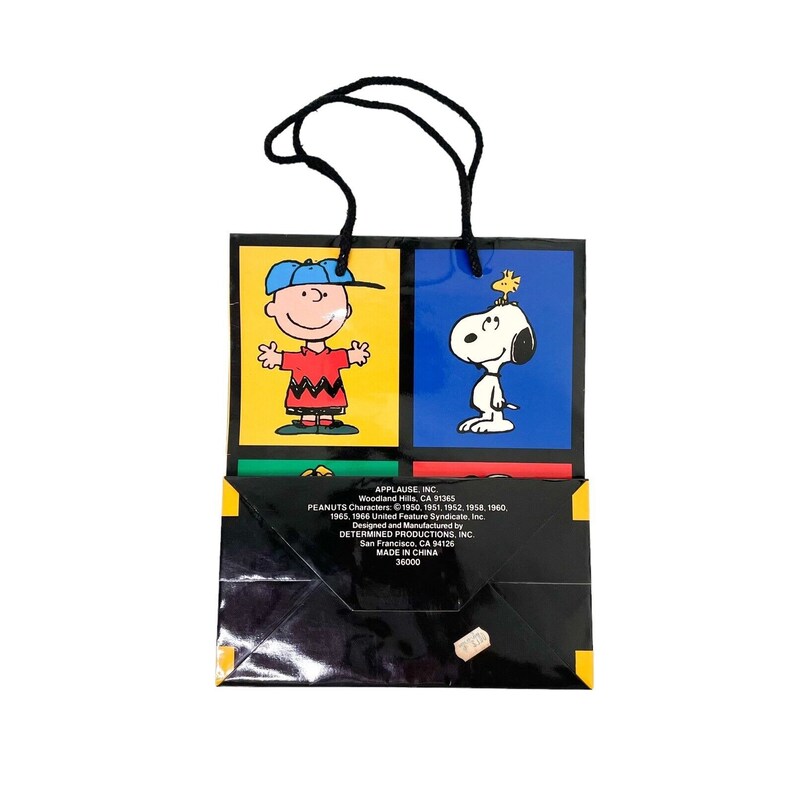 VTG Peanuts Snoopy & Gang Applause Gift Bags 40 Years of - Etsy