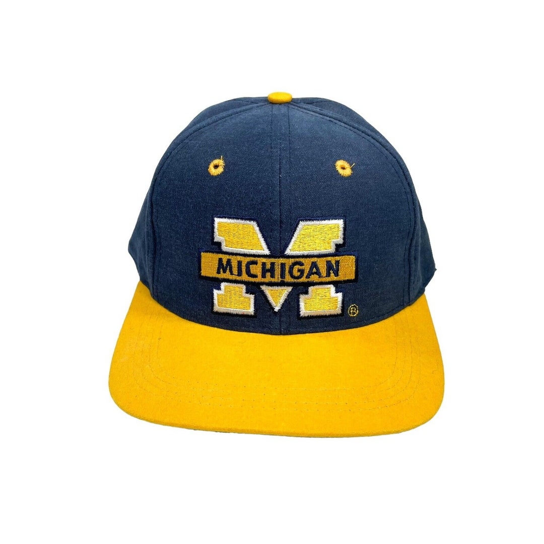 Vintage Michigan Wolverines Embroidered Snapback Hat Cap Plain - Etsy