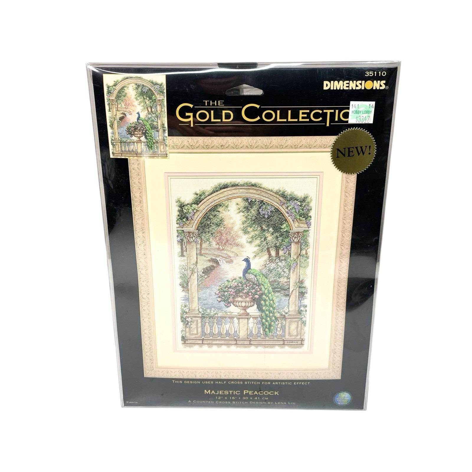 Dimensions the Golden Collection Majestic Peacock Cross Stitch #35110 ...