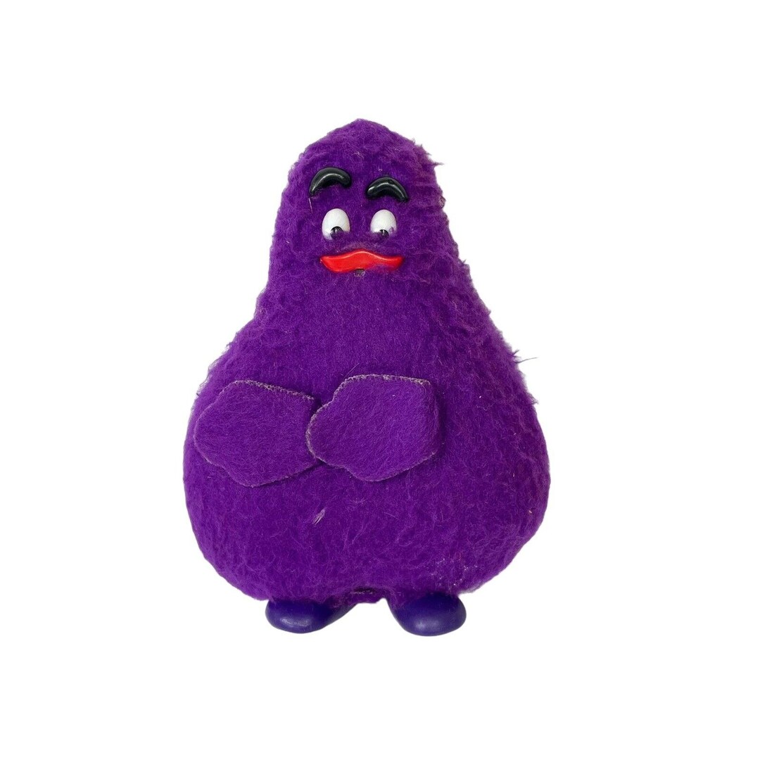Vintage 1970s GRIMACE Plush by Remco Mcdonalds Mcdonaldland Characters ...