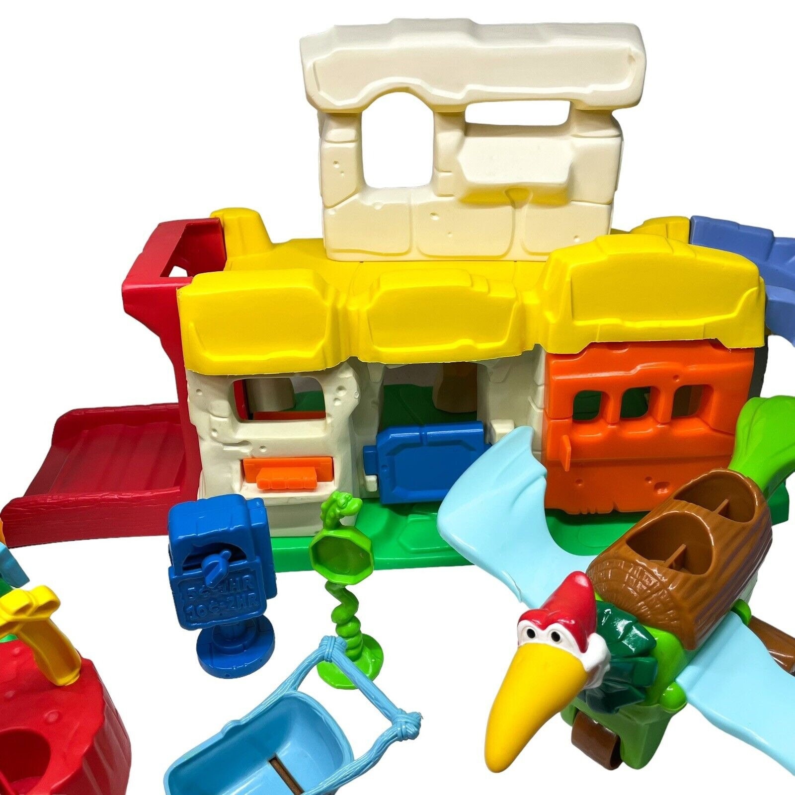 Huge Lot of VTG the Flintstones Kids 1986 Bedrock Elementary & Town W ...