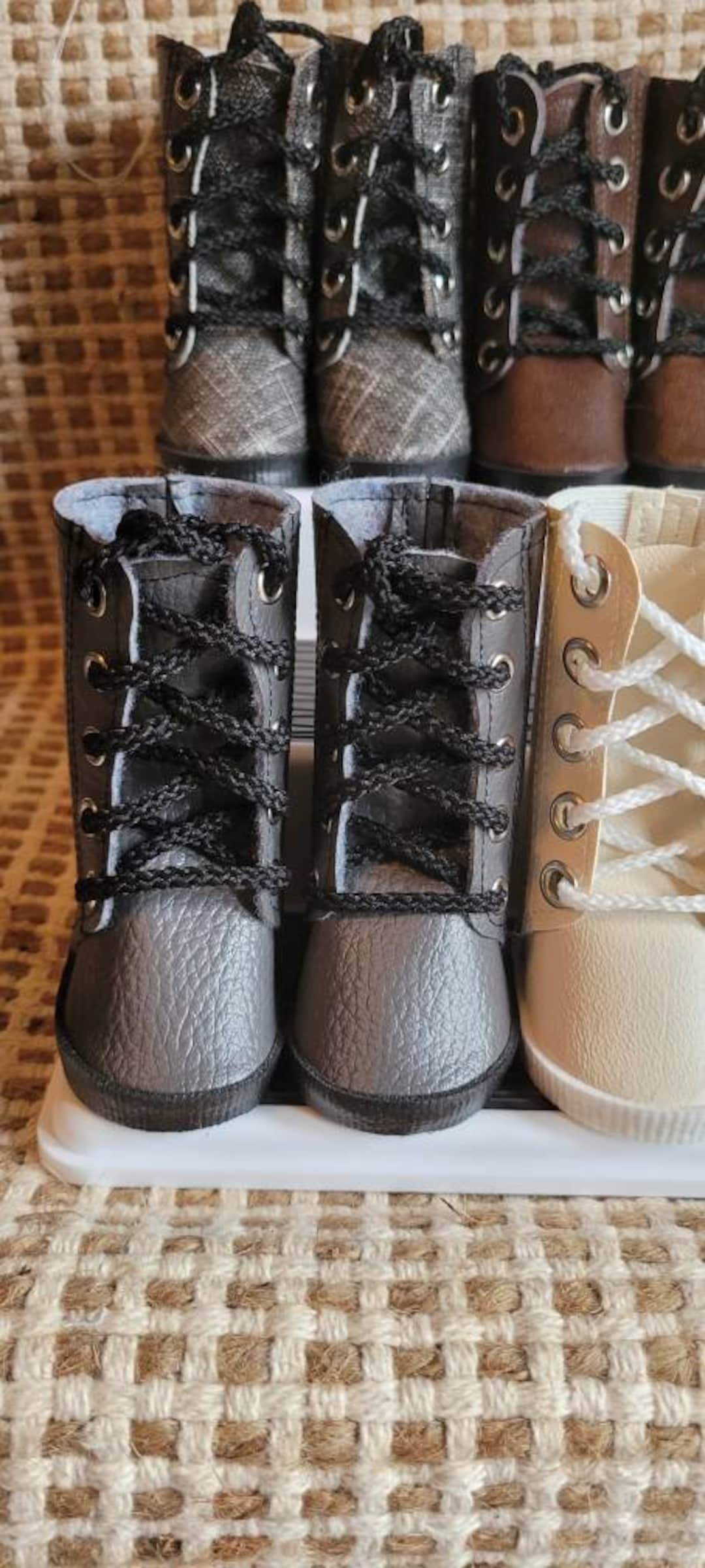 18 Inch Knee High Lace up Boots. Handmade to Fit 18 Inch - Etsy