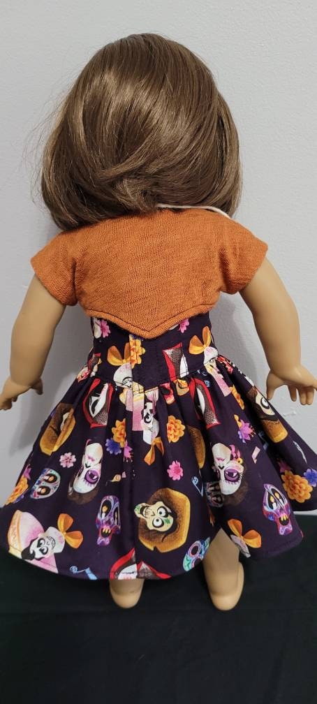 18 inch doll dress strapless dress with reversible bolero | Etsy