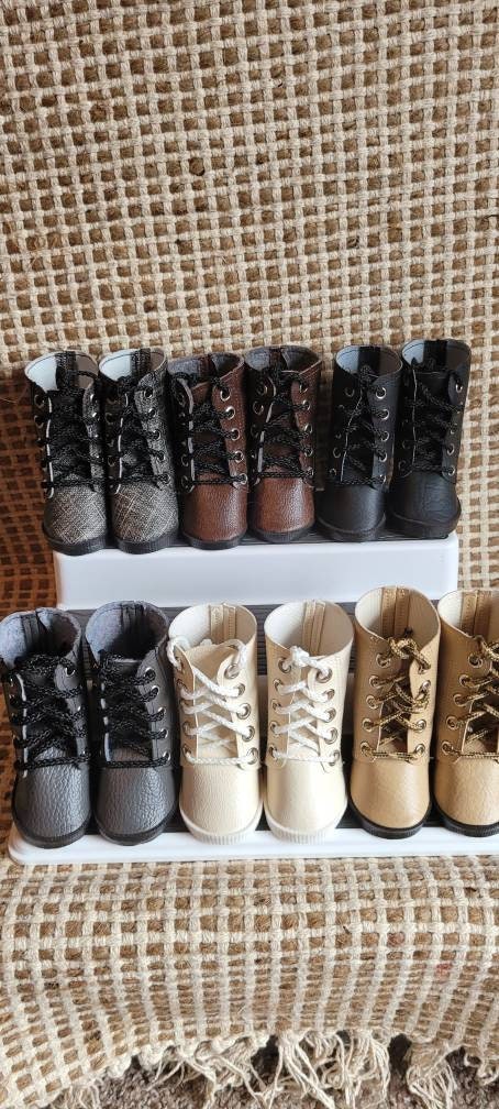 18 Inch Knee High Lace up Boots. Handmade to Fit 18 Inch Dolls | Etsy
