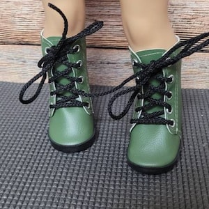 18 Inch Knee High Lace up Boots. Handmade to Fit 18 Inch Popular Dolls ...