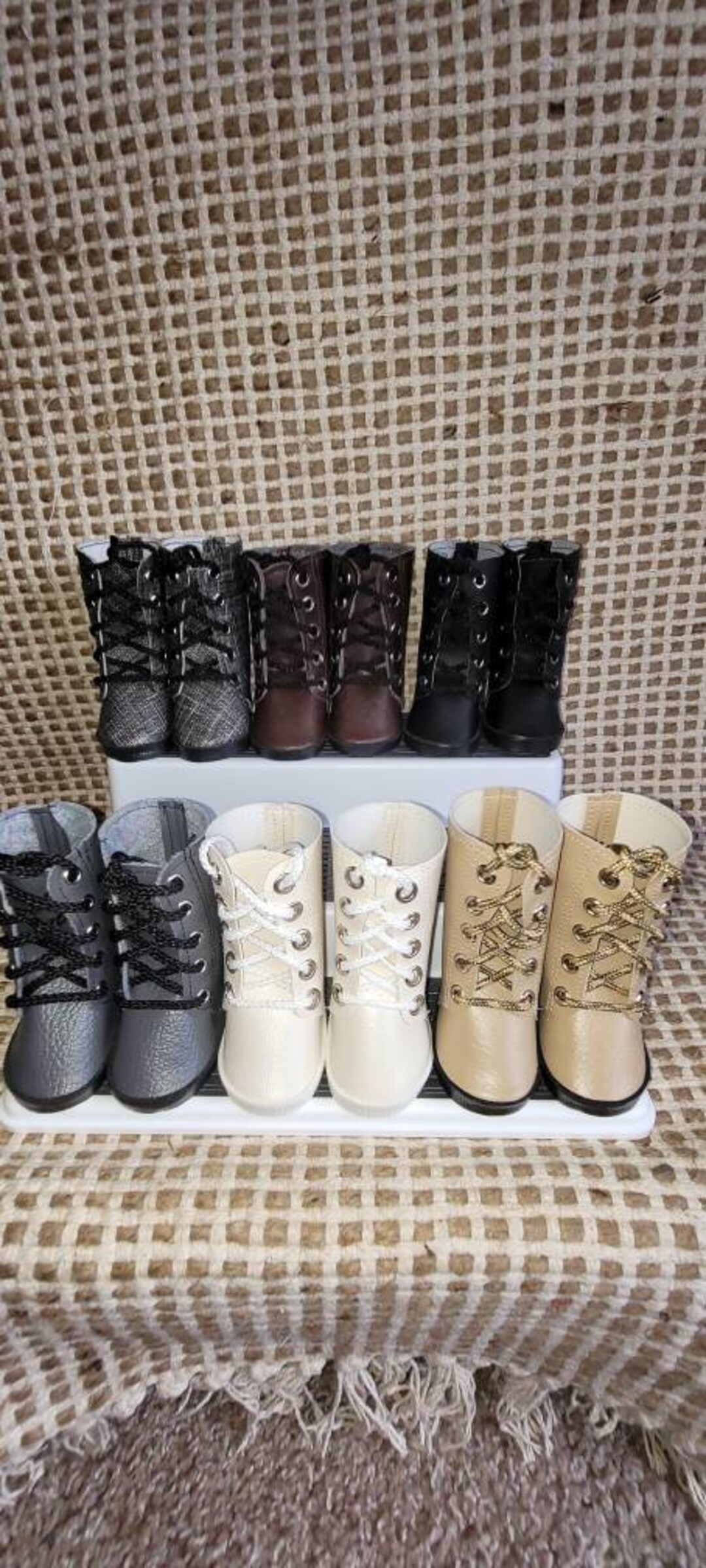 18 Inch Knee High Lace up Boots. Handmade to Fit 18 Inch - Etsy