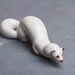 Stoat figurine Soviet Vintage porcelain weasel statue Easter | Etsy