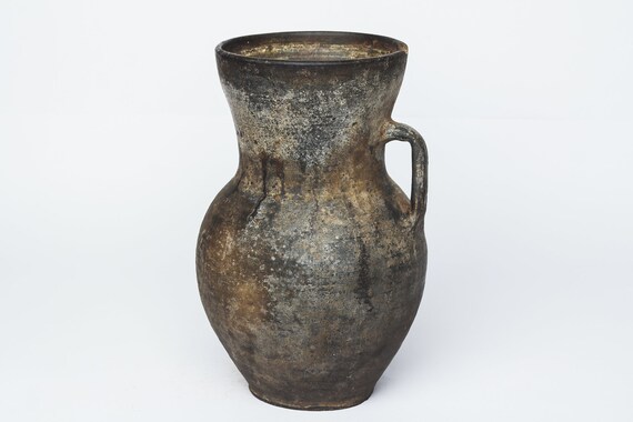 Wabi Sabi Ceramics Dusty Pottery Black Pot Old Clay Vase - Etsy