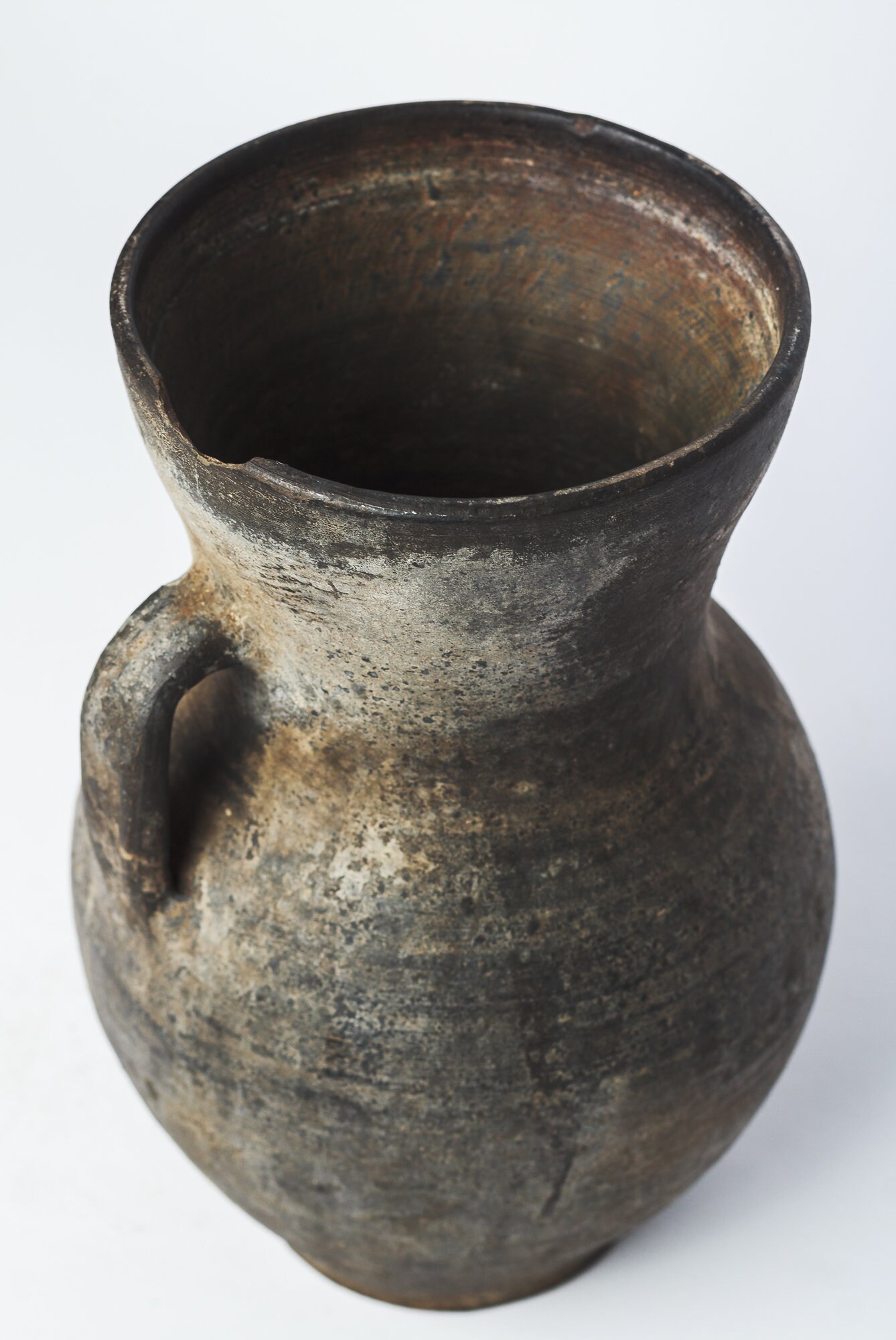 Wabi Sabi Ceramics Dusty Pottery Black Pot Old Clay Vase - Etsy