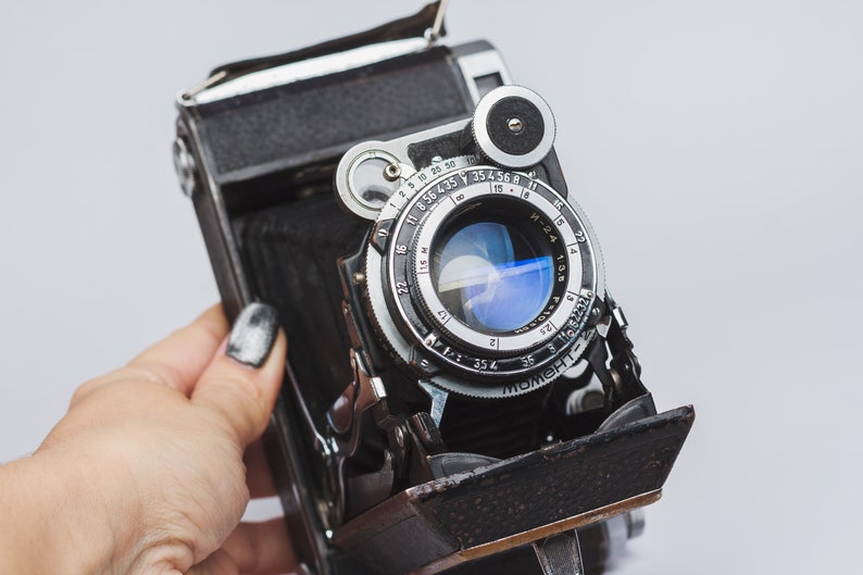 Vintage camera Moscow 5 Antique photo camera Folding camera | Etsy