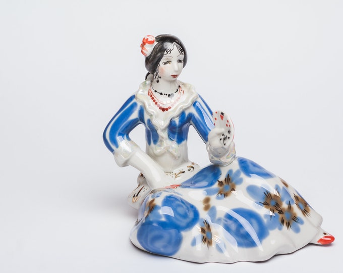 Gypsy Woman Figurine Porcelain Sculpture Collectible Woman - Etsy