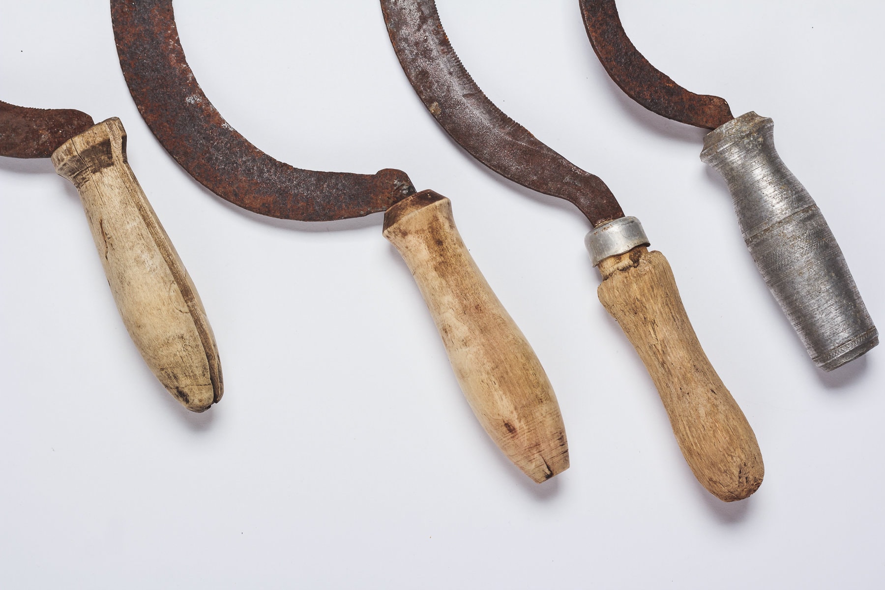 Antique Rusty Metal Sickle Primitive Tool European Country Culture ...