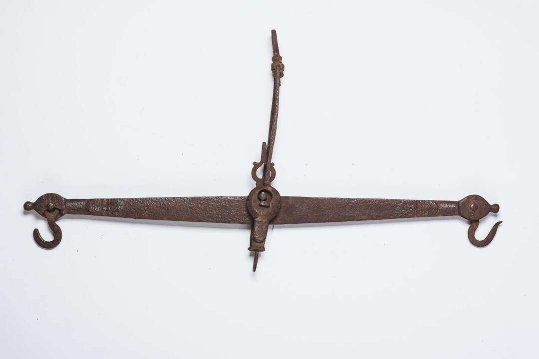 Antique Metal Scales for Weighing Rusty Iron Primitive Scales ...