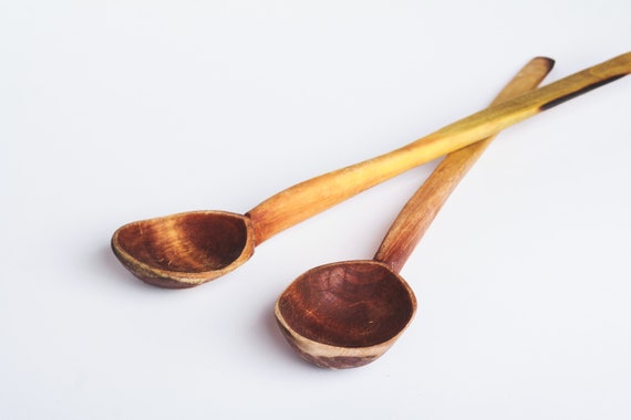 Antique Primitive Hand Carved Vintage Wood Spoon Wabi Sabi - Etsy